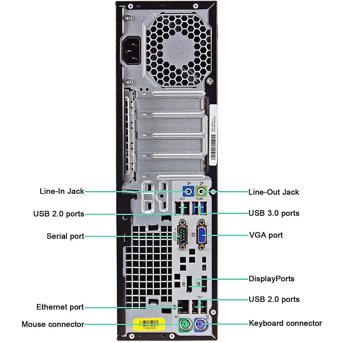 HP 800 G1 Small Form Desktop Computer Tower Bundle Package (Intel Core i5, 8GB Ram, 1TB HDD, Dual 19 Inch LCD Monitor (Brands may vary), WIFI, DVD-RW - Windows 10 Pro (Renewed)
