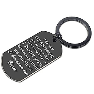 Mens Stocking Stuffers for Men Adults Stockings Stuffer Teen Girls Boys Teenage Stockings Stuffer Grandson Gift Keychain from Grandma Grandpa Never Forget That I Love You Forever for Teen Boys Kids