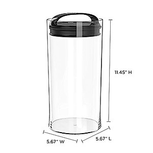 Prepara Evak Fresh Saver Plastic Food Storage, 128 Ounce, Black