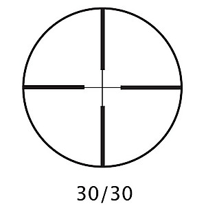 BARSKA 30/30 Crosshair Reticle Rifle Scope for .22 Plinking & Rimfire Rifles - Optimal Precision with Rings for Shooting, Hunting, Target Practice