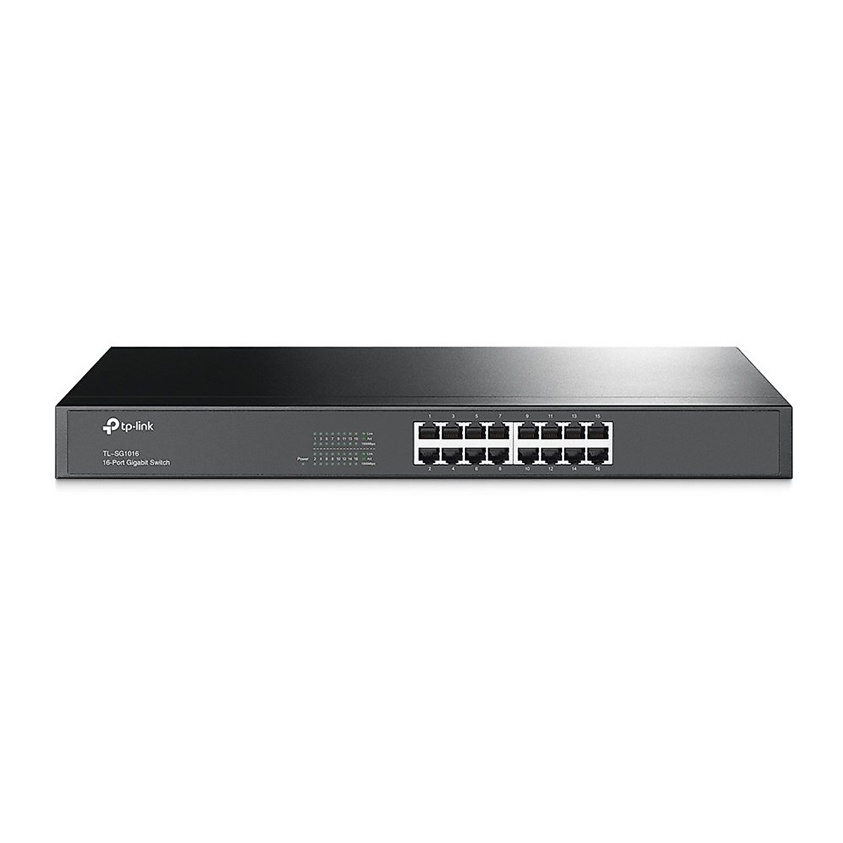 TP-Link 2KA4944 TL-SG1016 10/100/1000Mbps 16-Port Gigabit 19-inch Rackmountable Switch, 32Gbps Capacity