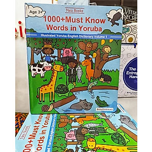 1000+ Must know words in Yoruba Language Vol 1| Illustrated Yoruba-English Dictionary| Learning & Education Toys | Interactive Books| Gifts for Boys & Girls | Sound Book/Audio Book/Talking Book| Musical Book
