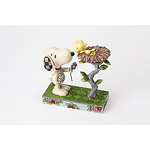 Enesco Peanuts by Jim Shore Snoopy with Woodstock in Nest Figurine, 6.75"