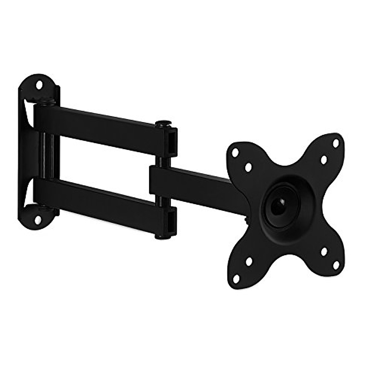 Mount-It! Small TV Monitor Wall Mount Arm | VESA Wall Mount Bracket | Fits 19 20 21 22 23 24 25 26 27 Inch Display Screens | 75 100 VESA and RV Compatible | Tilts and Swivels | Holds up to 40 Pounds