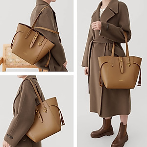 Cnoles Women Purse And Handbags for Women Tote Shoulder Crossbody Satchel Hobo Bags Purse Designer Handbags Genuine Leather Black