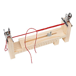 AirFusion Wooden Jig Bracelet Maker, Adjustable Paracord Jig Bracelet Maker U Shape Wooden Frame Bracelet Jig Kit DIY Wristband Rope Knot Braided Fixing Tools Bracelet Braiding Tool