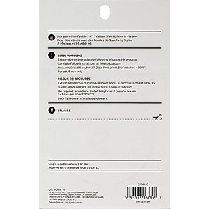 Cricut Coaster Blanks, Ceramic Infusible Ink, White