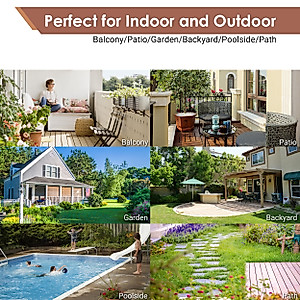 PrimeZone 27 PCS Solid Acacia Wood Interlocking Patio Deck Tiles - 12" x 12" Indoor Outdoor Waterproof Flooring Tiles for Balcony, Backyard, Garden & Poolside, All Weather Use, Natural Wood