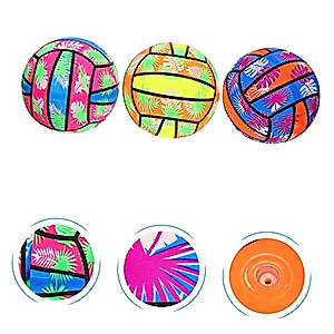 NOLITOY 3pcs The Ball Kids Sports Plastic Swimming Pool Kids for Girls Beach Sand Balls Swimming Pool Inflatable Water Ball Inflatable Volleyball Summer Beach Volleyball Boy