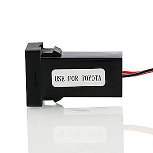 QC3.0 Dual USB Power Socket, Quick Charge Car Charger USB Adapter for Smart Phone PDA iPad iPhone Android GPS Use for Toyota