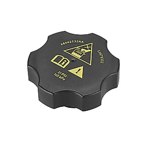 X AUTOHAUX Radiator Coolant Reservoir Recovery Cap for Chrysler for Jeep for Dodge for Ram 2013-2021 Replaces 68442532AA