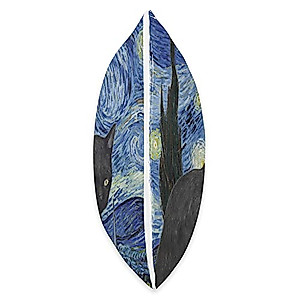 Artistic Feline outfit Black Starry Night by Vincent Van Gogh cat Lover Throw Pillow, 16x16, Multicolor