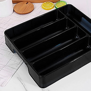 Drawer Organizer Tray Spoon Forks Cutlery Separation Finishing Rack Storage Box cutlery storage box