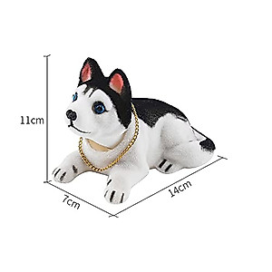 SSS-Swag Mary Paxton Bobble Head Car Decoration Nodding Dog Ornaments Creative Dog Dashboard Crafts High Emulation Dog Lover Gift for Car Vehicle Desk Tabletop Office Decor Baby Kids Toy