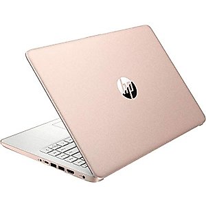2022 HP Stream 14in laptop, Intel Celeron N4020 Dual-Core Processor, 4GB DDR4 Memory, 128GB storage (64GB eMMC+64GB card),HDMI,WiFi,Webcam,Bluetooth,1-Year Microsoft 365,Win10 S, Rose Gold (Renewed)