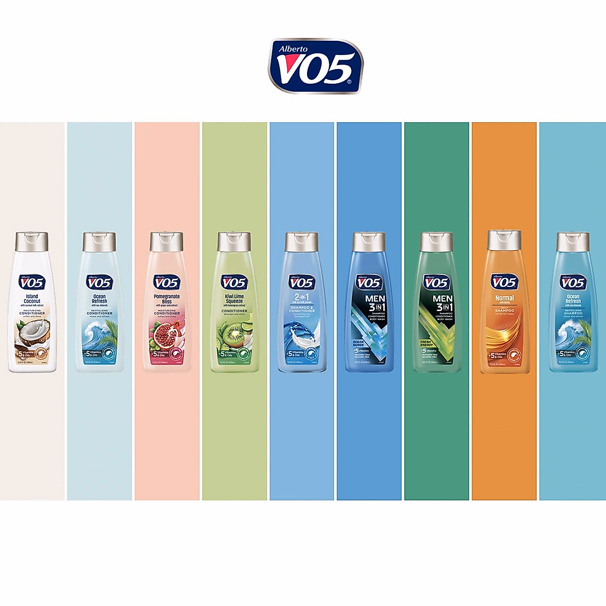 VO5 Ocean Refresh Herbal Shampoo - Size 12.5oz