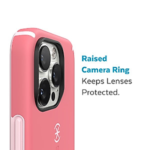 Speck for iPhone 14 Pro Max Case - Drop Protection, Scratch Resistant, Built for MagSafe Case with Soft Touch Coating - 6.7" iPhone 14, Dual Layer -Sweet Coral/Light Coral Candyshell Pro