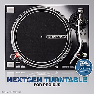 Reloop RP-7000 MK2 Professional Upper Torque Turntable System, Black