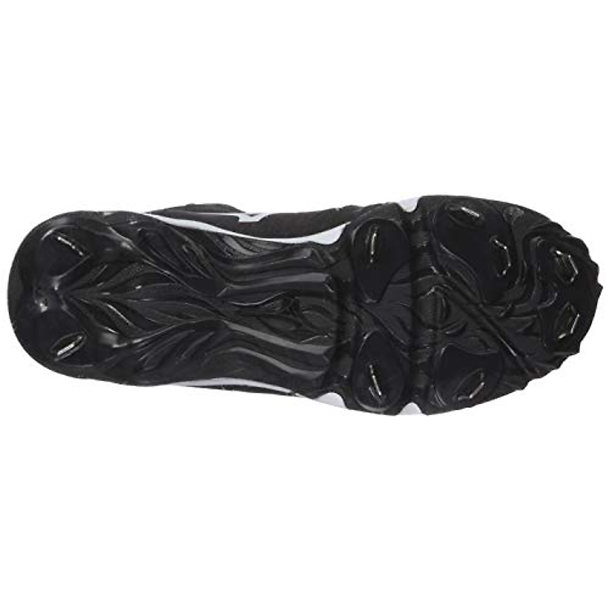 Mizuno 9-Spike Advanced Sweep 4 Mid Womens Metal Softball Cleat Black-White 11