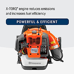 Husqvarna 360BT 65.6cc 2-Cycle Gas 890 CFM 232 MPH Backpack Leaf Blower