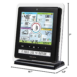 AcuRite Iris (5-in-1) Wireless Indoor/Outdoor Weather Station with Remote Monitoring Alerts for Weather Conditions (01536M)