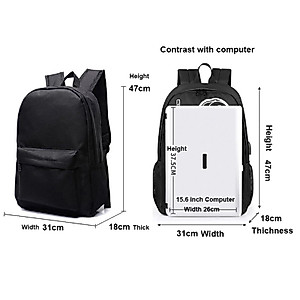 Teens Soccer Star Cristiano Ronaldo Bookbag Student Wear Resistant Canvas Knapsack Waterproof Travel Rucksack