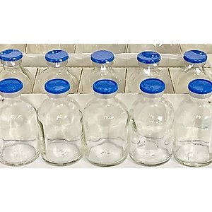 30ml Sterile Vials with Blue Flip Caps and Butyl Stoppers 5pk