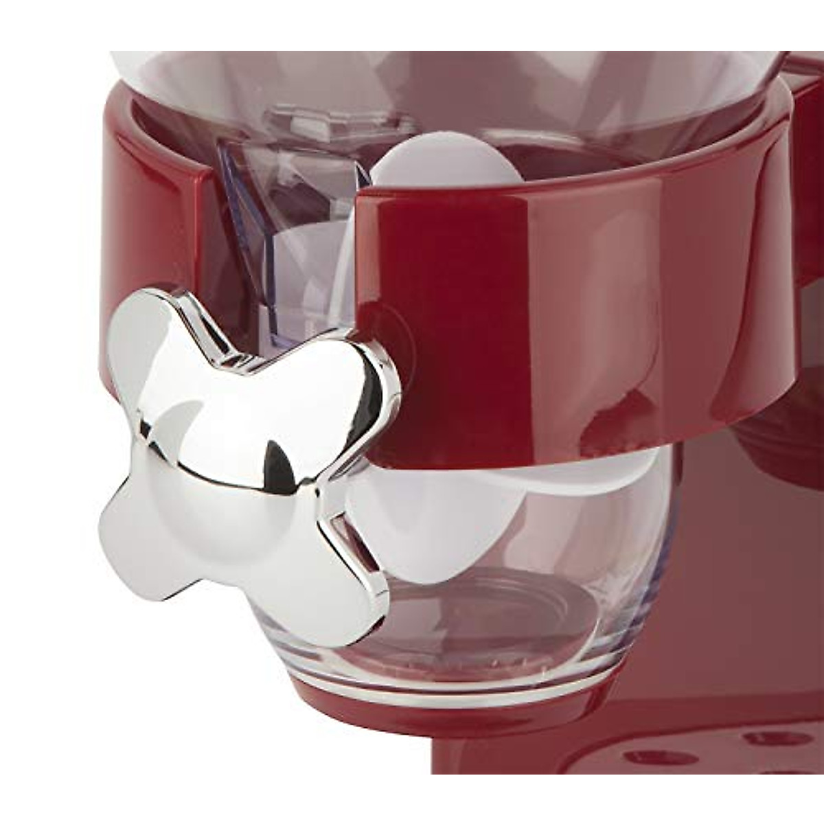 Zevro /GAT103 Indispensable Dry Food Dispenser, Single Control, Red/Chrome