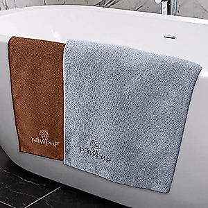 PAWPUP Dog Towel Super Absorbent - Pack of 2 - Quick Drying Super Soft Microfiber Pet Towel for Dogs, Cats and Other Pets