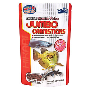 Hikari Tropical Jumbo Carnisticks Fish Food, 6.37 oz (182g)