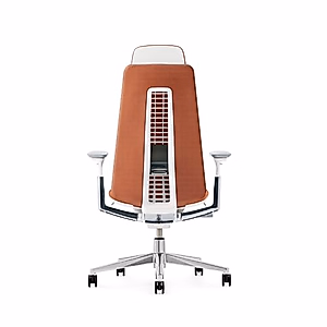 Haworth Fern Executive Office Chair with Ergonomic Innovations - Stylish Desk Chair with Digital Knit Finish and Adjustable Headrest - with Lumbar Support (Ember)