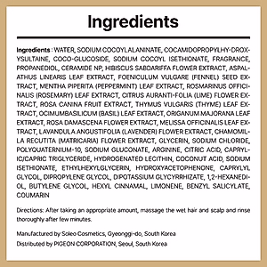 Karl&Hans Botanic Gourmand Coconut Vegan Shampoo Organic - Sulfate-Free, Moisturizing, Nourishing Shampoo with Coconut Oil&Natural Flower Extracts for Dry and Damaged Hair and Scalp Repair, 13.2 fl oz