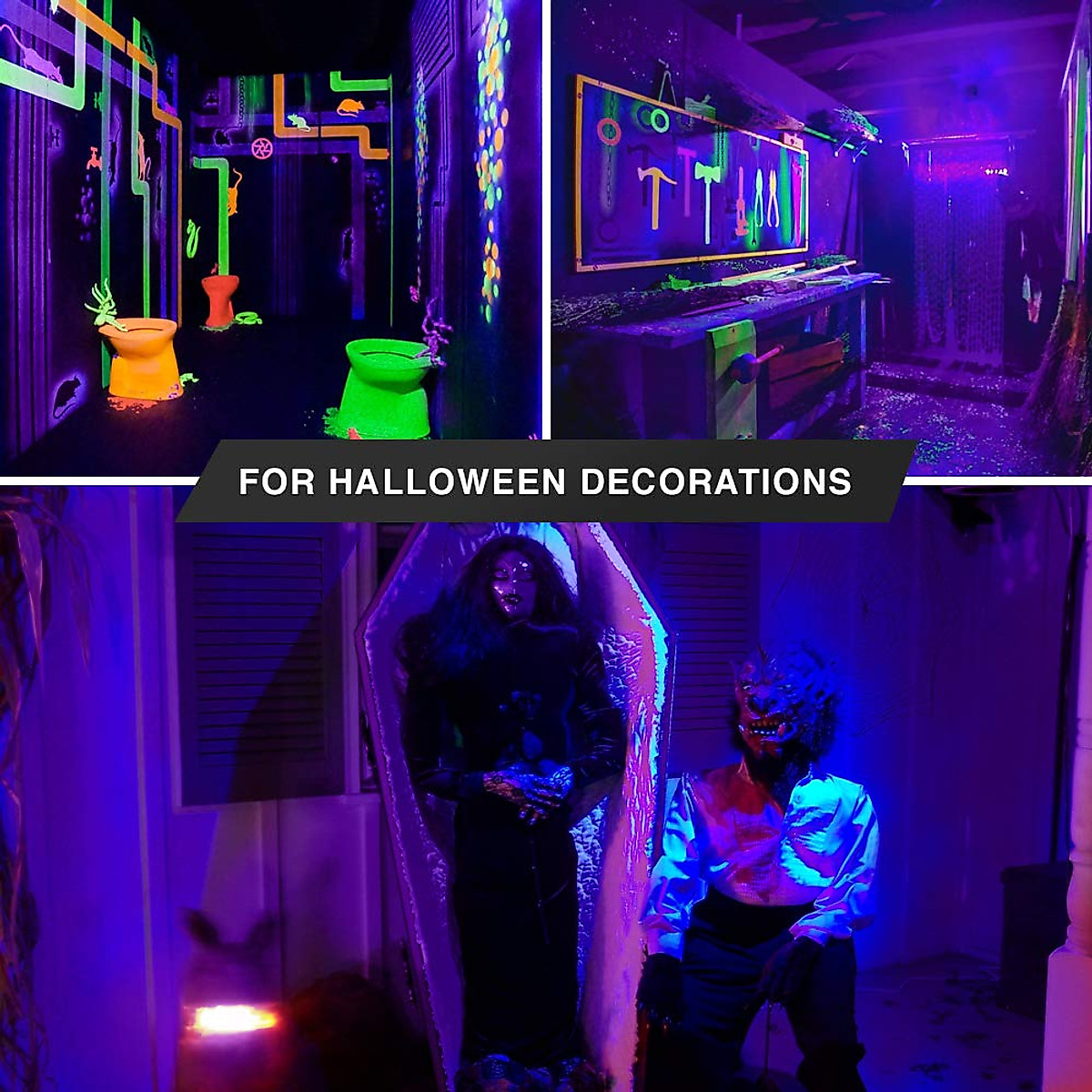 6 Pack BlueX LED MR16 Purple Light Bulb - 6W (50Watt Equivalent) - GU5.3 Bi-Pin Base 12V Purple LED Purple Bulb, Party Decoration, Porch, Home, Holiday Lighting, Decorative Illumination MR16 LED Bulb