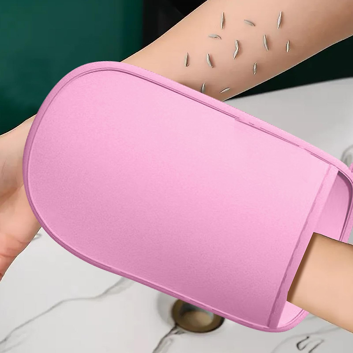 Bath Sponge, PVA Super Soft Exfoliator Sponge Gloves, Bath and Body Exfoliator Mitts, Dual-Sided, Multi-Purpose Glove Exfoliates Skin, Scrubbing Glove for Shower Spa Massage and Dead Skin Cell Remover