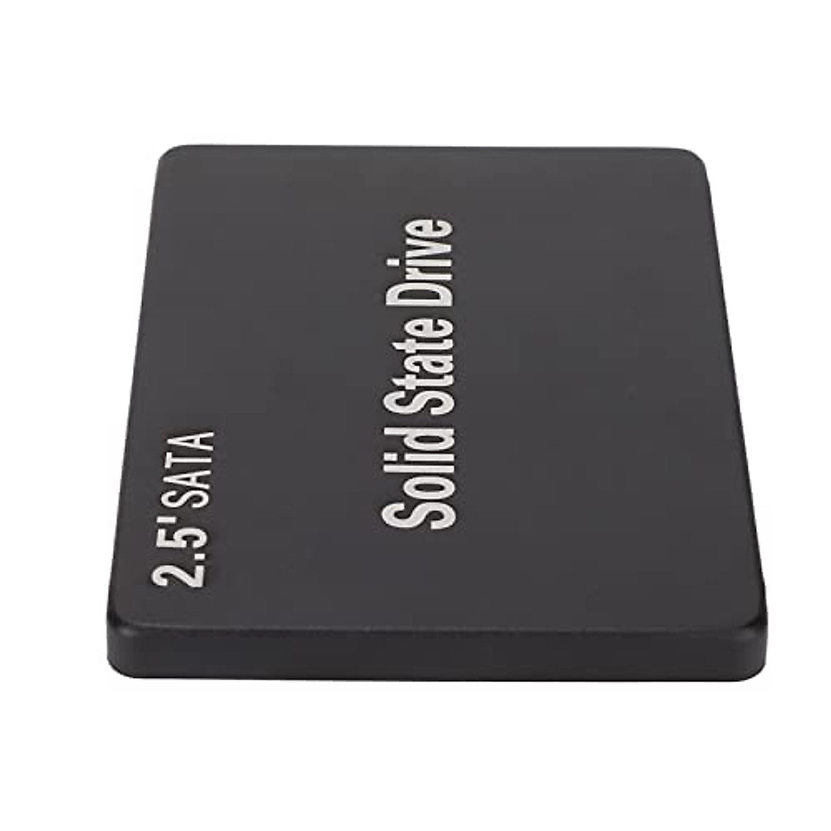 RTLR Laptop SSD, Black Aluminum Alloy Casing 2.5in Drive Fast Start DC 5V 0.95A 1500G Shock Resistance LowConsumption for Office for Desktop Computer for PC