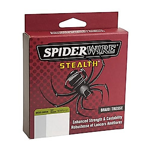 SpiderWire Stealth® Superline, Moss Green, 30lb | 13.6kg, 200yd | 182m Braided Fishing Line, Suitable for Freshwater and Saltwater Environments