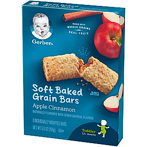 Gerber Graduates Cereal Bar, Apple Cinnamon, 5.5 oz