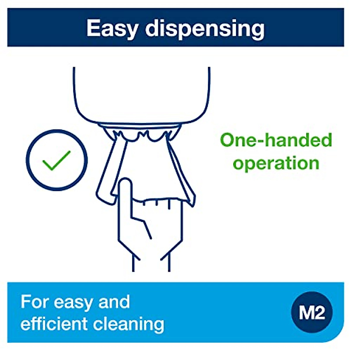 Tork Centerfeed Wall Mounted Dispenser White - M2 + Refill - Soft Centerfeed Hand Towel, Recycled, 6 x 600 Towels