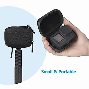JSVER Case For GoPro Carrying Case for GoPro Hero 10, Hard Shell Travel Storage Case for Hero 11/10/9/8/7/6/5/4/3, Osmo Action 3, AKASO EK7000, Campark ACT74, YI Action Camera (Black)