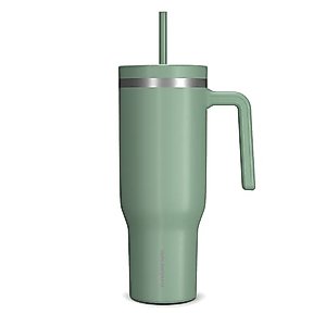 Hydrapeak Voyager 40 oz Tumbler With Handle and Straw Lid, Tumbler, 40 Oz Tumbler Handle, Tumbler Lid Straw, Tumblers, 40oz Tumbler With Handle (Sage)