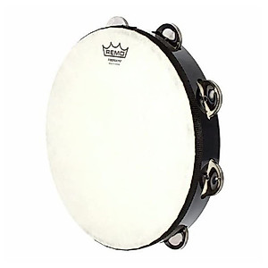 Remo Fiberskyn Tambourine - Quadura Black, 10"