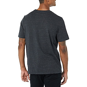 Amazon Essentials Men's Regular-Fit Short-Sleeve Crewneck T-Shirt, Pack of 2, Black/Charcoal Heather, X-Large