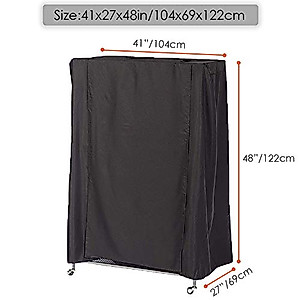 COOSOO Bird Cage Covers for Night Large Birdcage Protection Blackout Breathable Washable Waterproof Material Universal Fit Black
