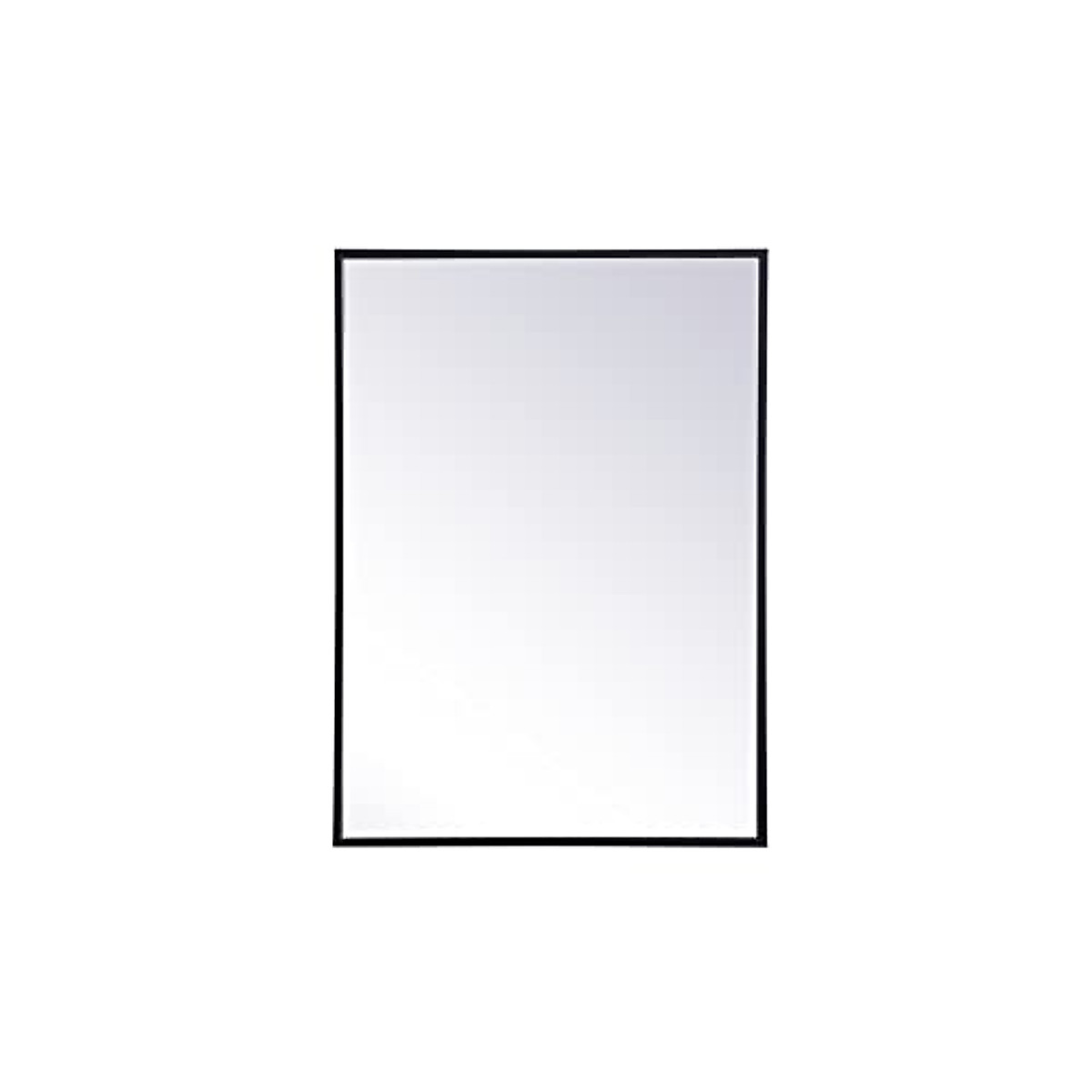 Elegant Decor Metal Mirror Medicine Cabinet 20 inch x 28 inch in Black