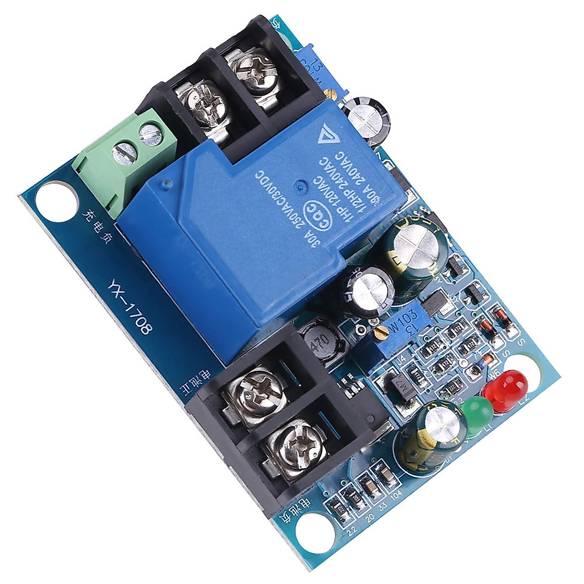 Fafeicy Charge Control Module, YX-1708 30A Automatic Battery Charger Charging Controller Protection Module(36V)