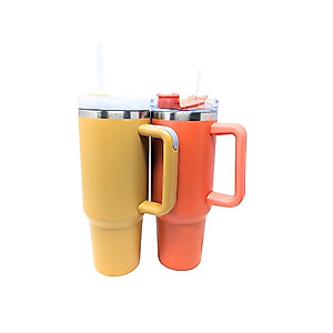 FTB Creative 40oz Insulated Journey Tumbler Mug, Double Wall Stainless Steel, with Lid and Straw (Tuscan Terracotta)