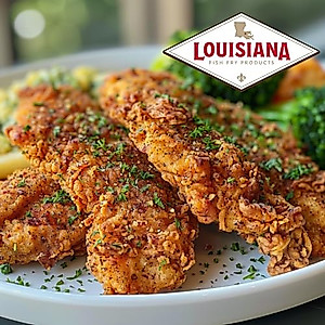 Louisiana Fish Fry Seasoned Chicken Fry Batter 9oz (Pack of 2) - Authentic Southern Fried Chicken - Bring the Taste of Louisiana Home