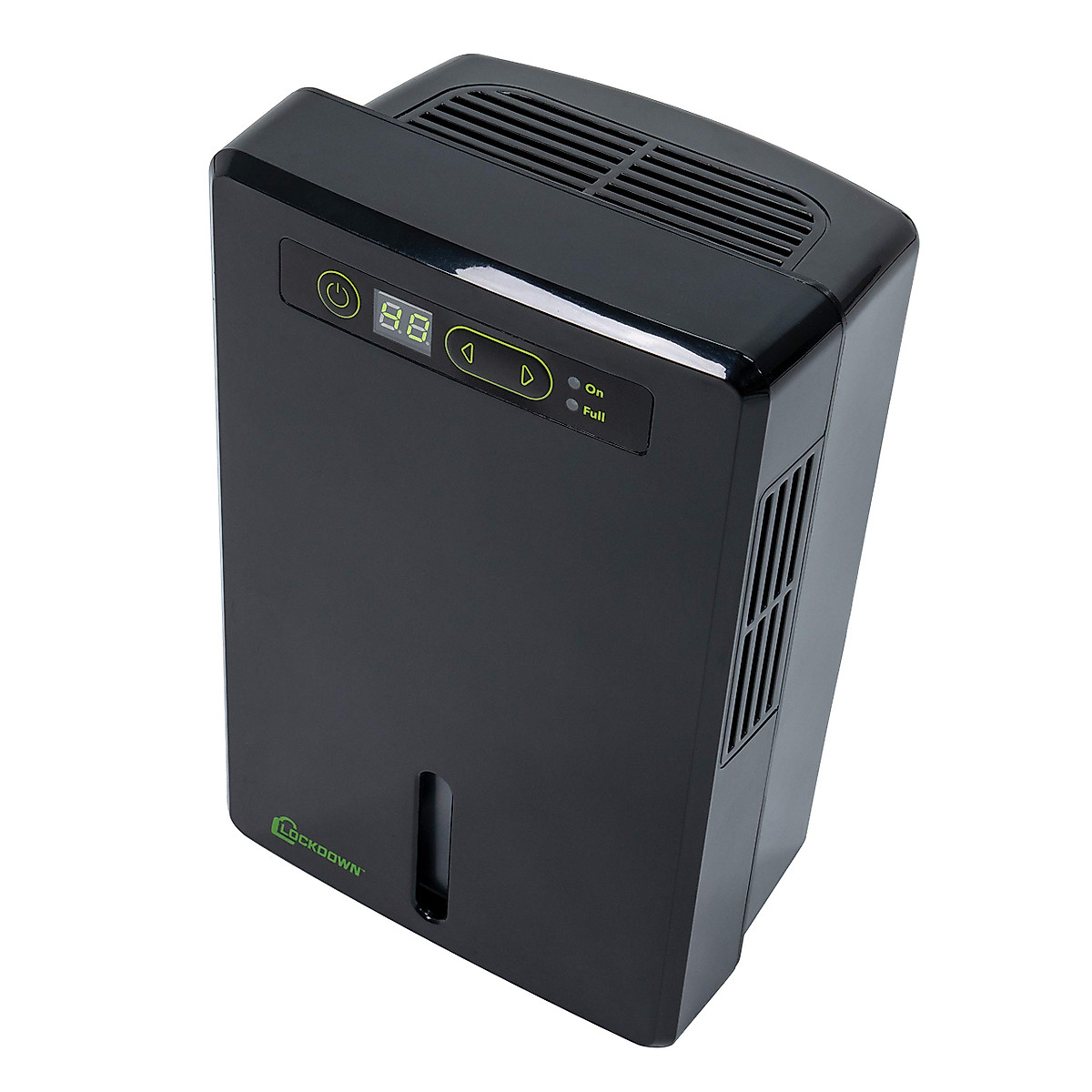 LOCKDOWN Automatic Dehumidifier with Quiet Operation, Drain Hose and Self Monitoring Controls for Humidity Control in Small Rooms, Safes and Closets