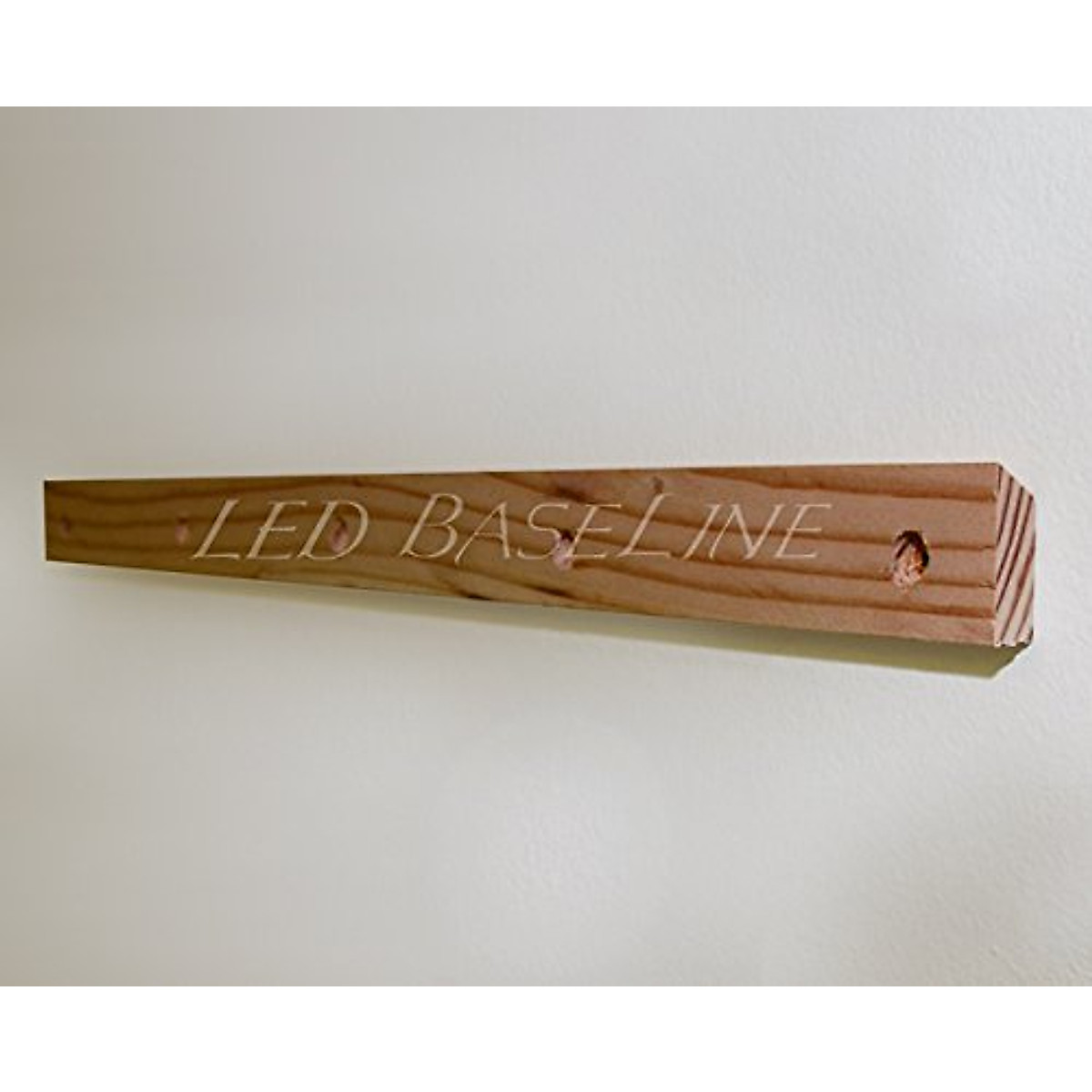 LED Baseline Lighted Floating Wall Shelf 2 Tier (48", Standard Gloss Black)