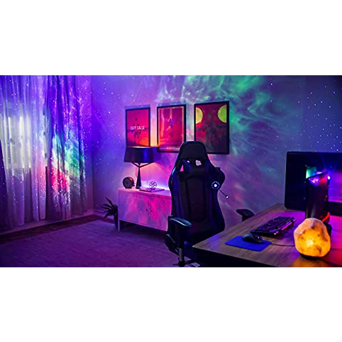 BlissLights Sky Lite 2.0 Star Projector and BlissGlow Strip Light Bundle (16.4ft) - Smart App Control